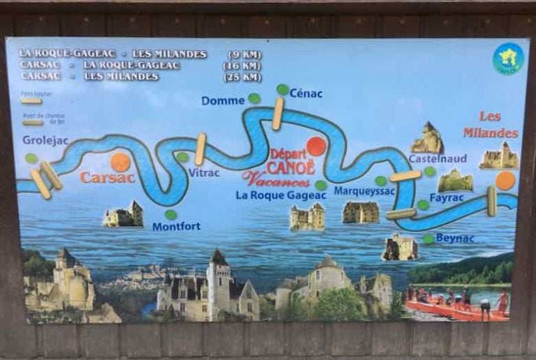 Dordogne river region of france map - tasteblu